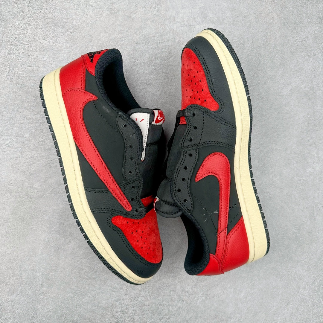 Tênis Air Jordan 1 Low OG Bred x Travis Scott – Conceito 367